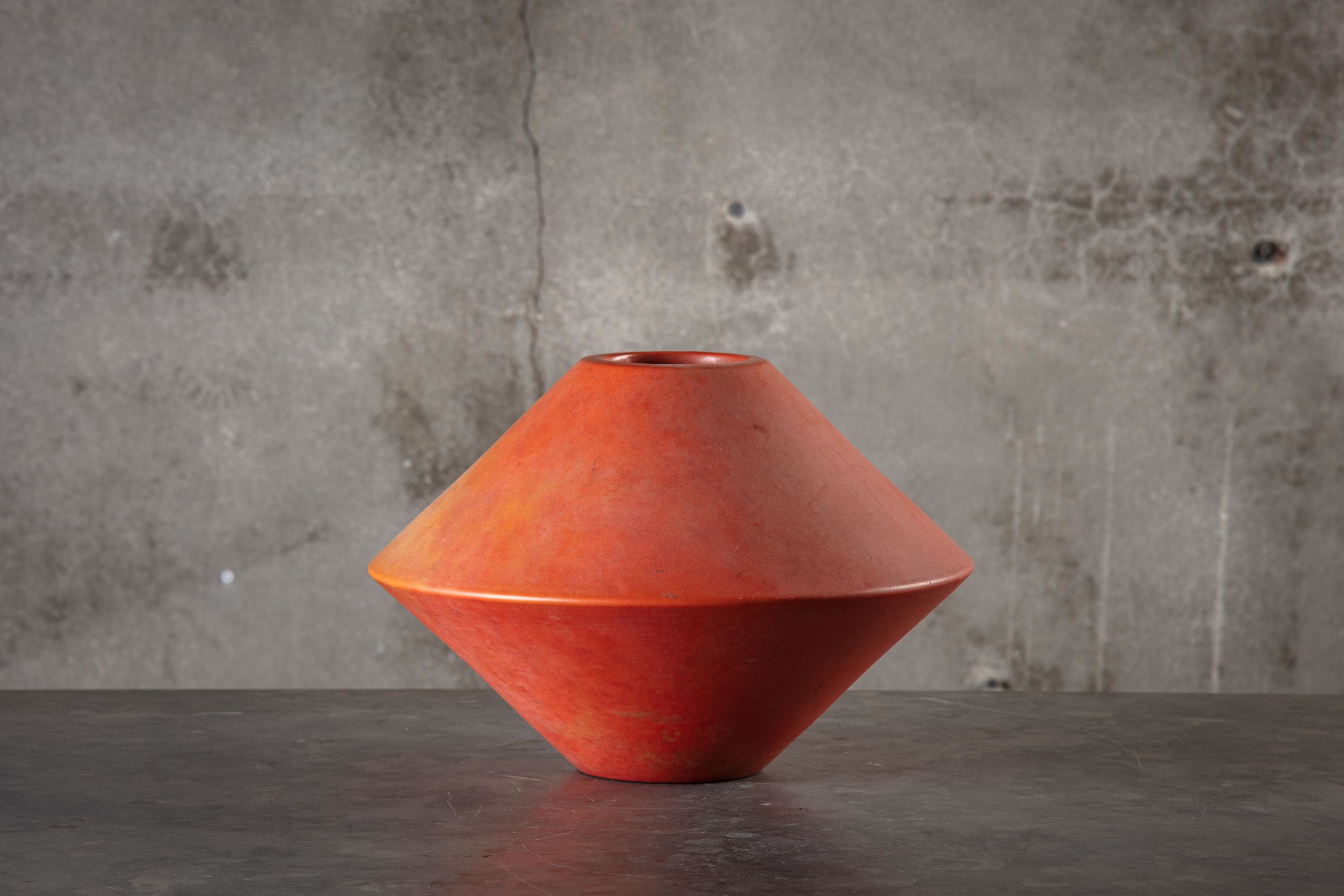 DAVID CRESSEY RED GLAZED POT - JF Chen